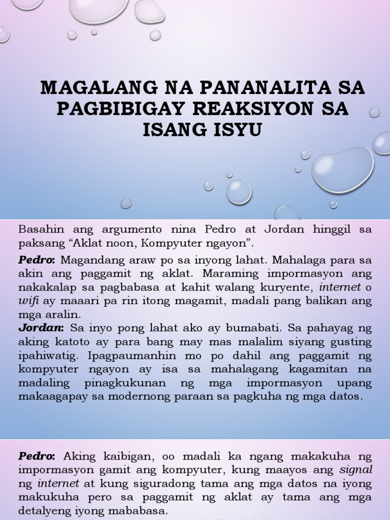 Filipino 4 Q3 - W4 | PDF