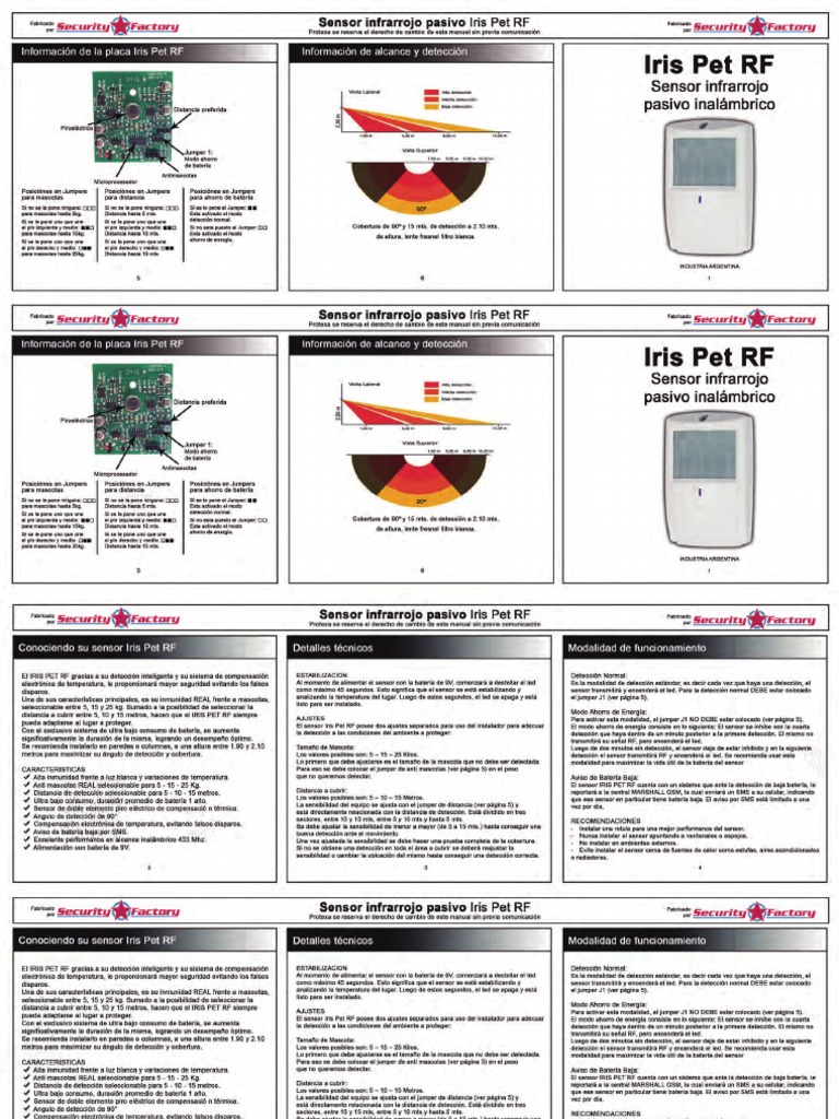 Manual Sensor Iris | PDF