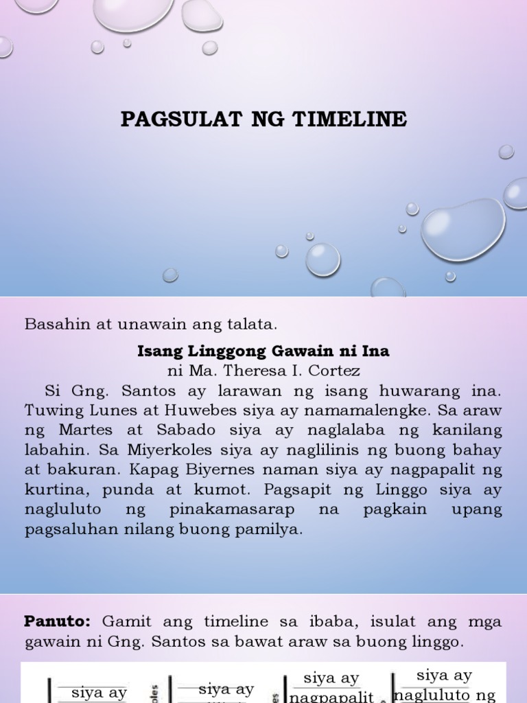 Q2 - W5 - G4 Pagsulat NG Timeline | PDF
