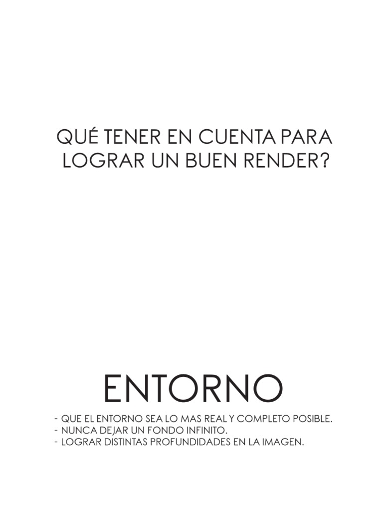 Claves de Un Buen Render PDF | PDF | Arte