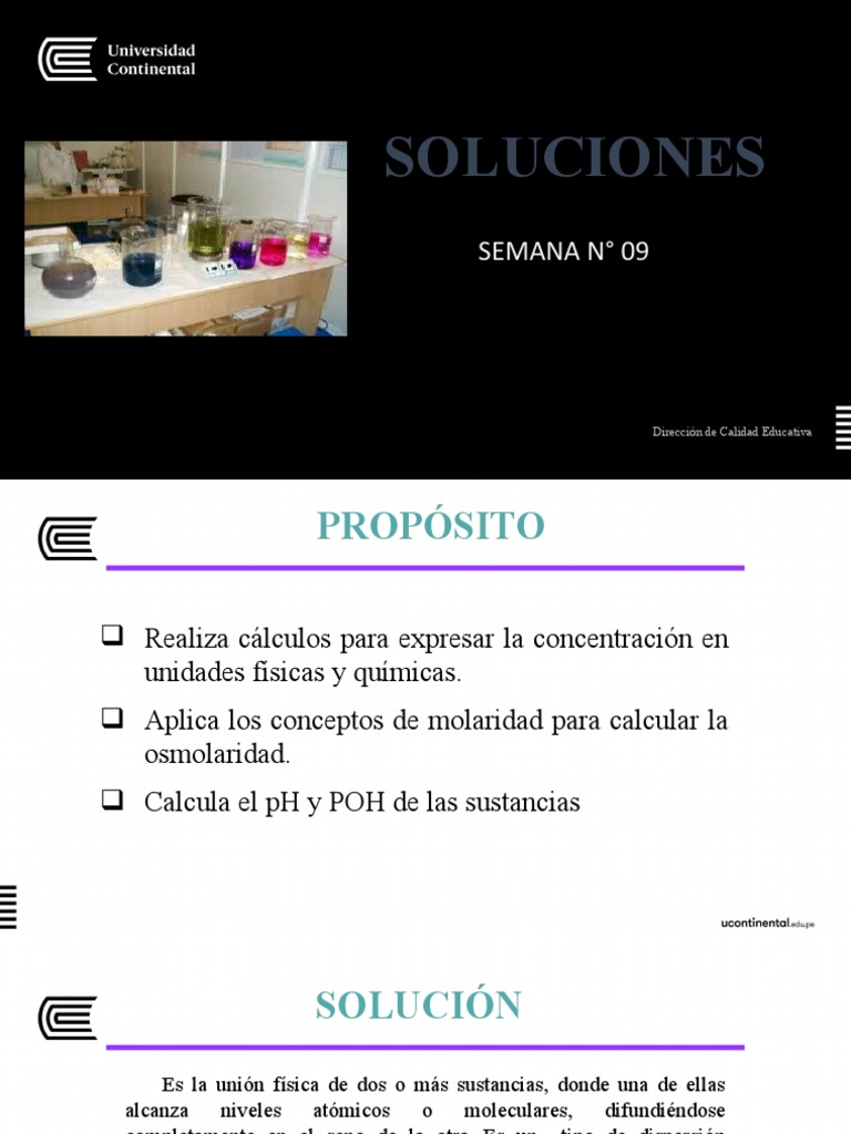 Semana N°9 Resuelto-Osmolaridad | PDF | Solubilidad | Ósmosis