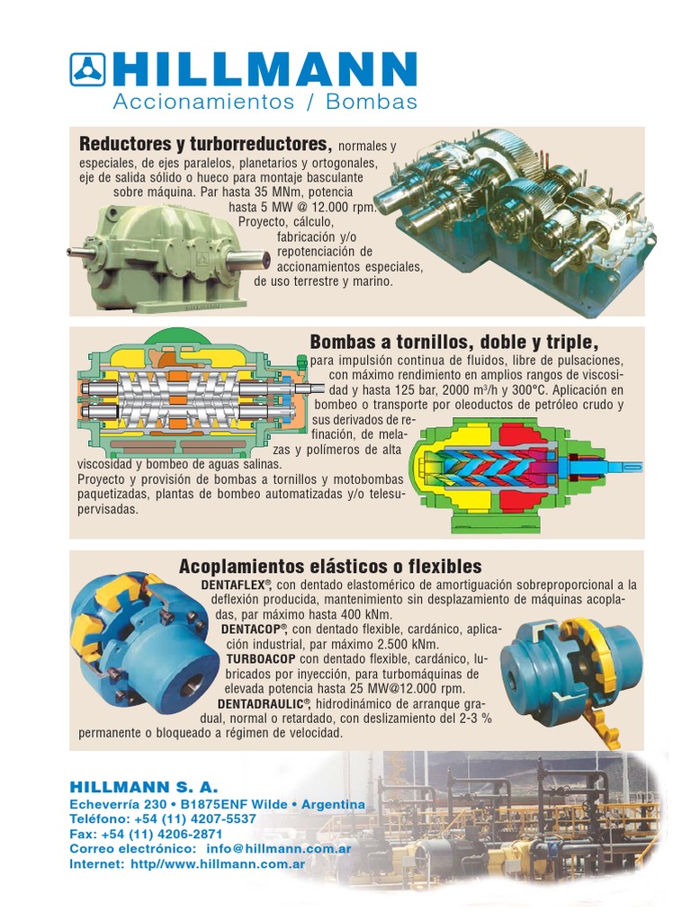 HILLMANN Presentación | PDF | Engranaje | Ingeniería mecánica