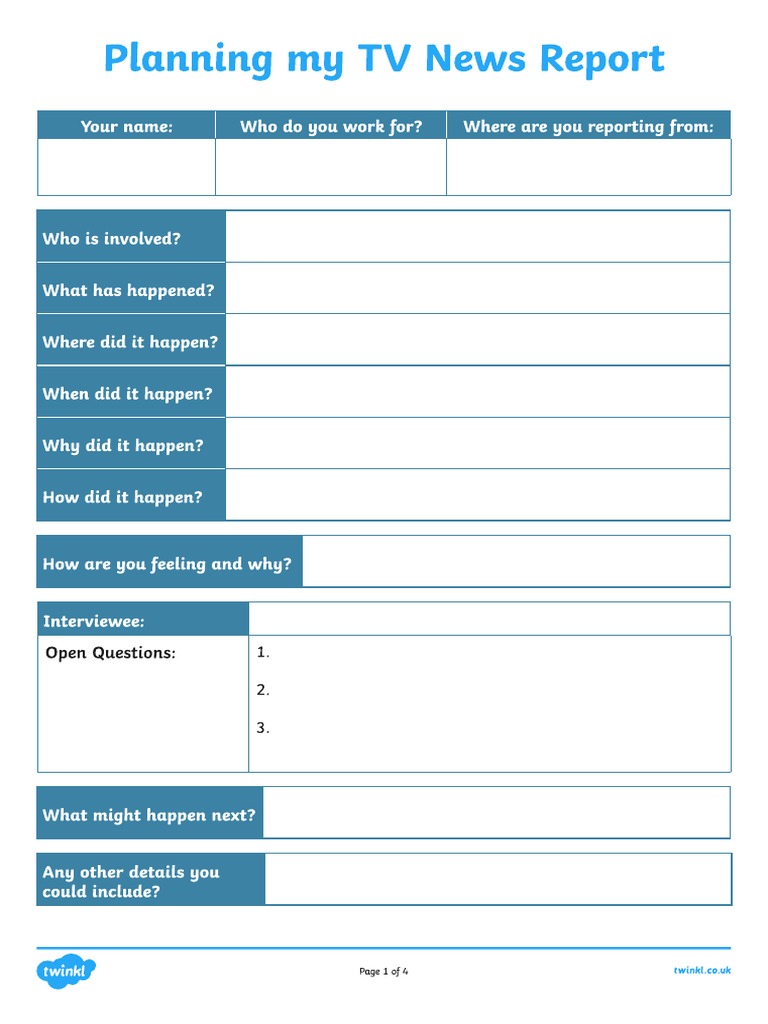 Activity Sheet News or Radio Report PDF | PDF