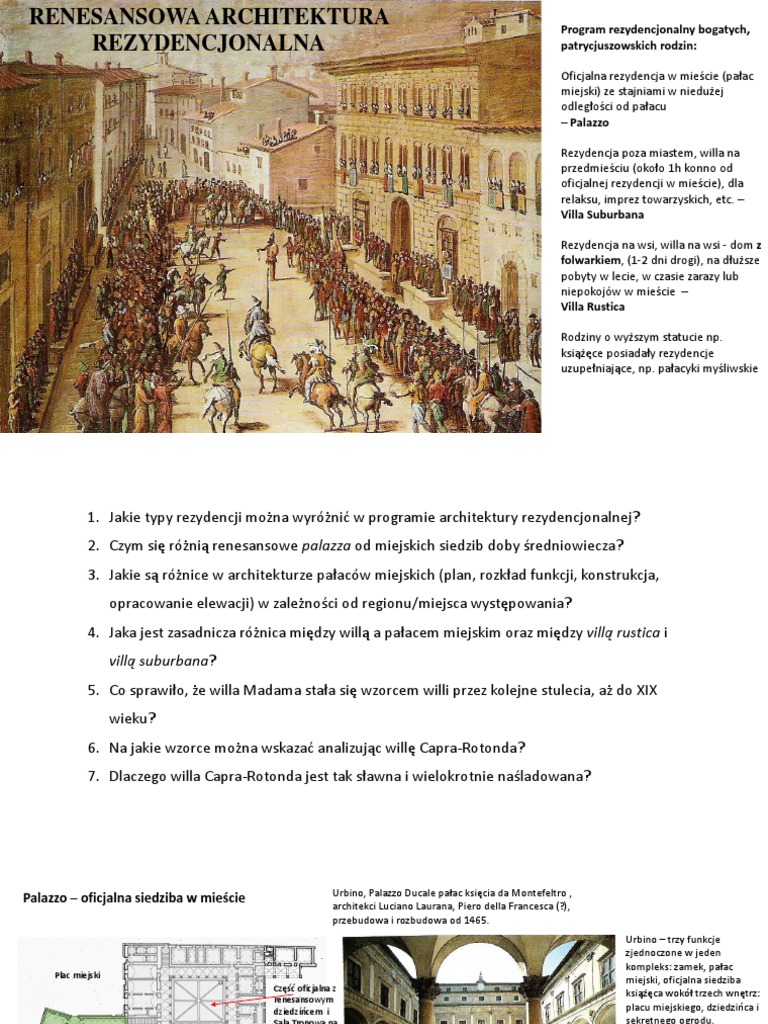 03 - Renesansowa Architektura Rezydencjonalna | PDF