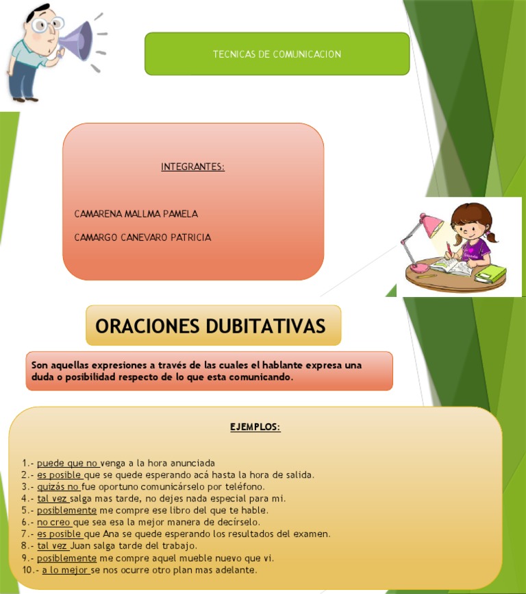 Oraciones Dubitativas | PDF