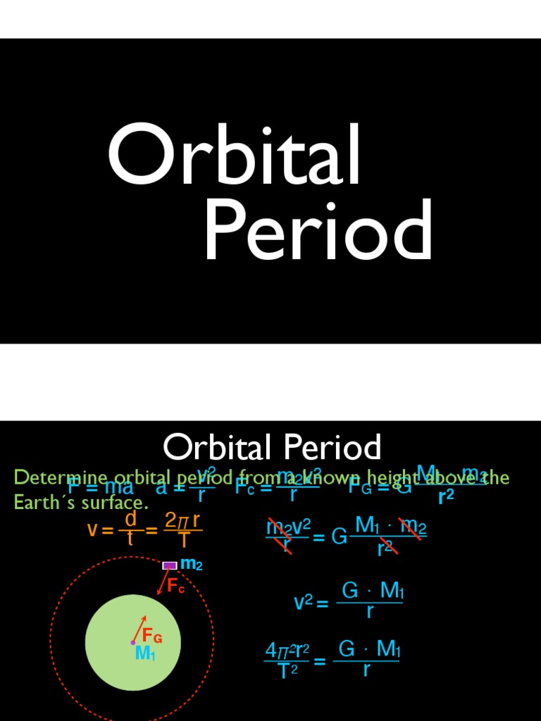 Calculate Orbital Period for Satellites | PDF