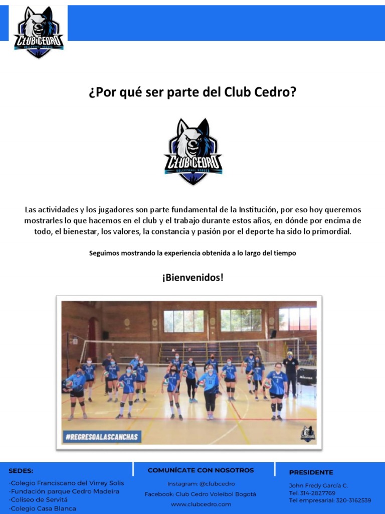 Club Cedro: Pasión por el Voleibol en Bogotá | PDF | Vóleibol