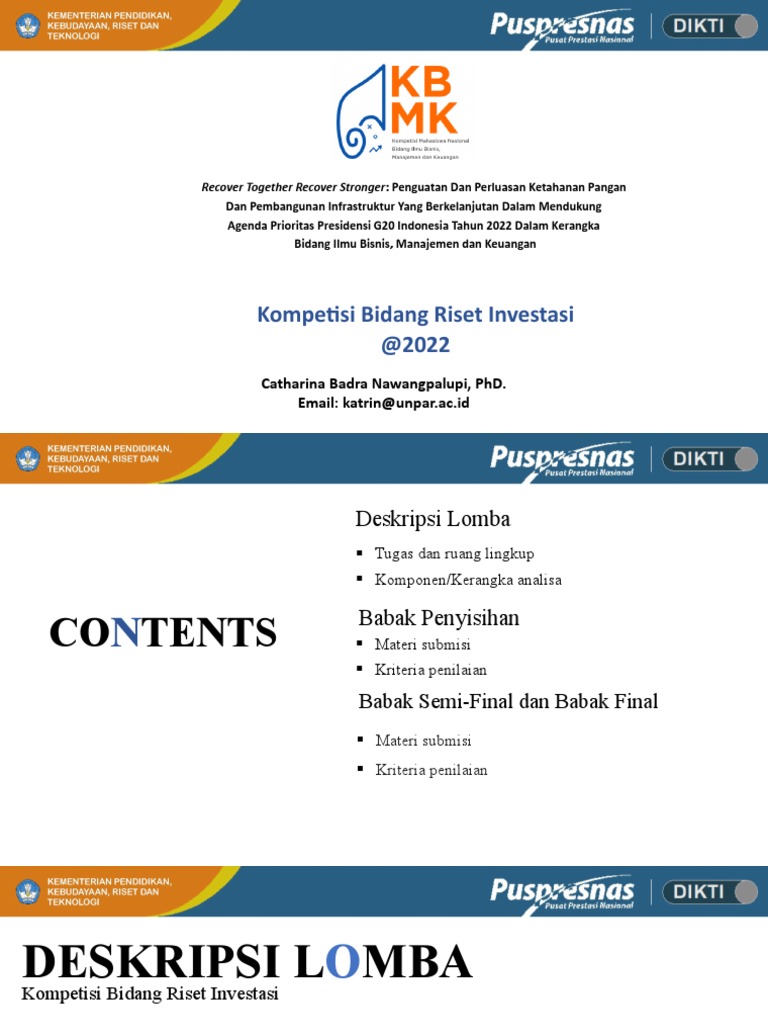 KBMK 2022 - Riset Investasi - Sj9m4k6yhkd8nser | PDF