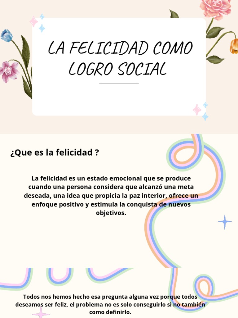 La Felicidad como Logro Social | PDF | Felicidad | Utilitarismo