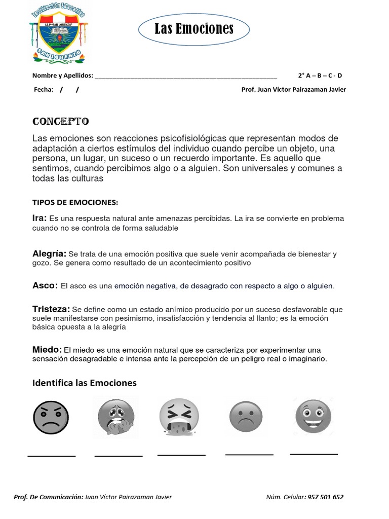 Las Emociones 2do Pdf