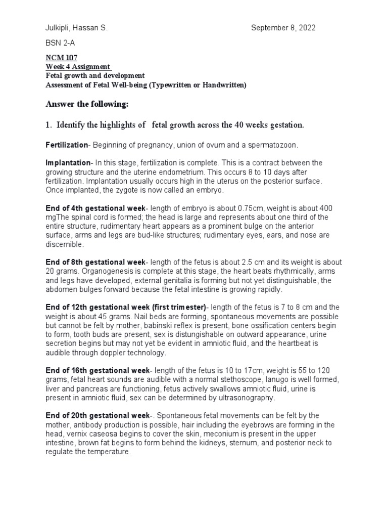 Fetal G and D17 | PDF | Fetus | Pregnancy