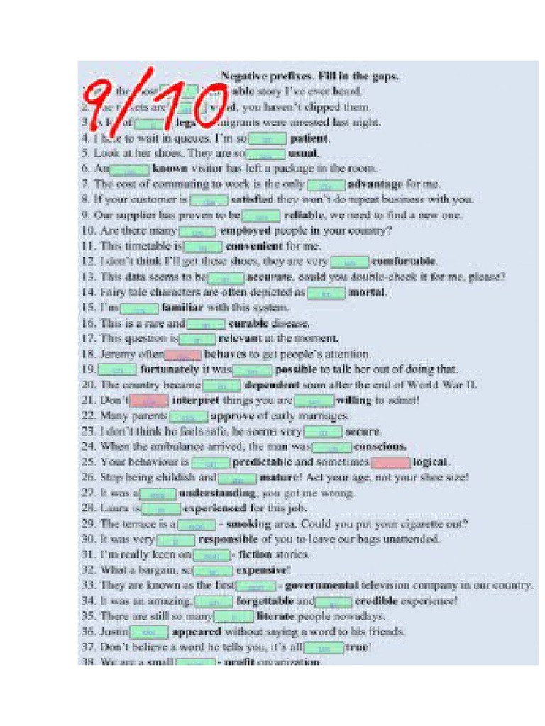 W04 - PE1 - Homework - Prefixes | PDF
