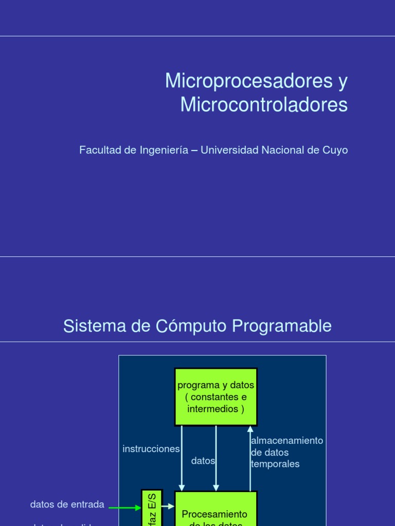 Arquitecturas de Microprocesadores y Microcontroladores | PDF | Microcontrolador | Unidad ...