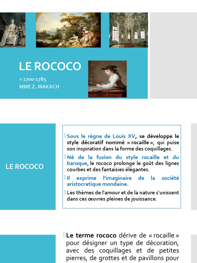 Le Rococo | PDF | Mouvements de l'art | Arts plastiques