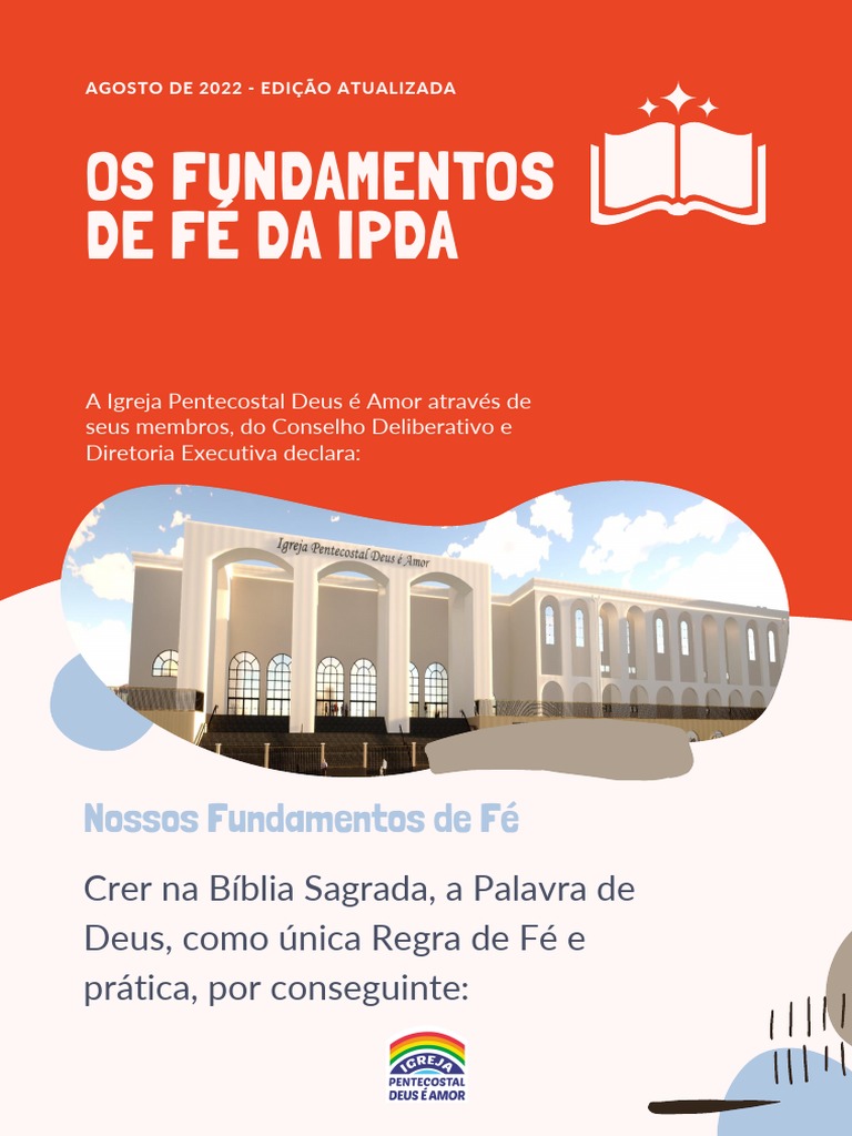 Fundamentos de Fé Da IPDA - 2023 | PDF | Presente espiritual | Salvação