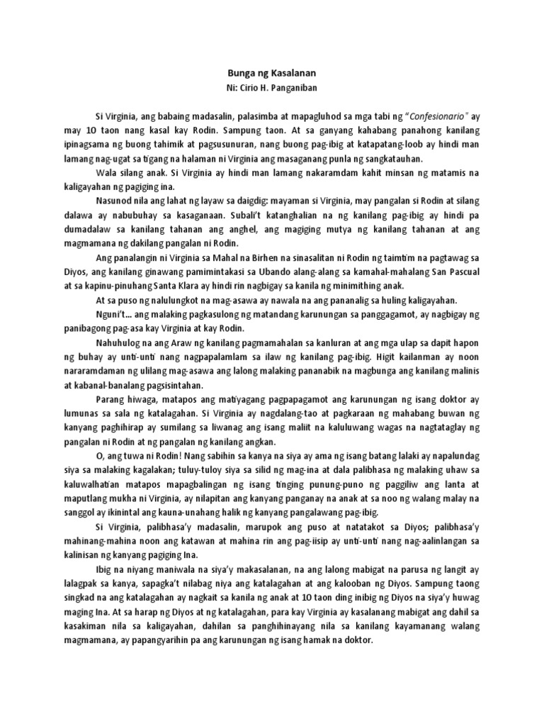 Bunga NG Kasalanan | PDF