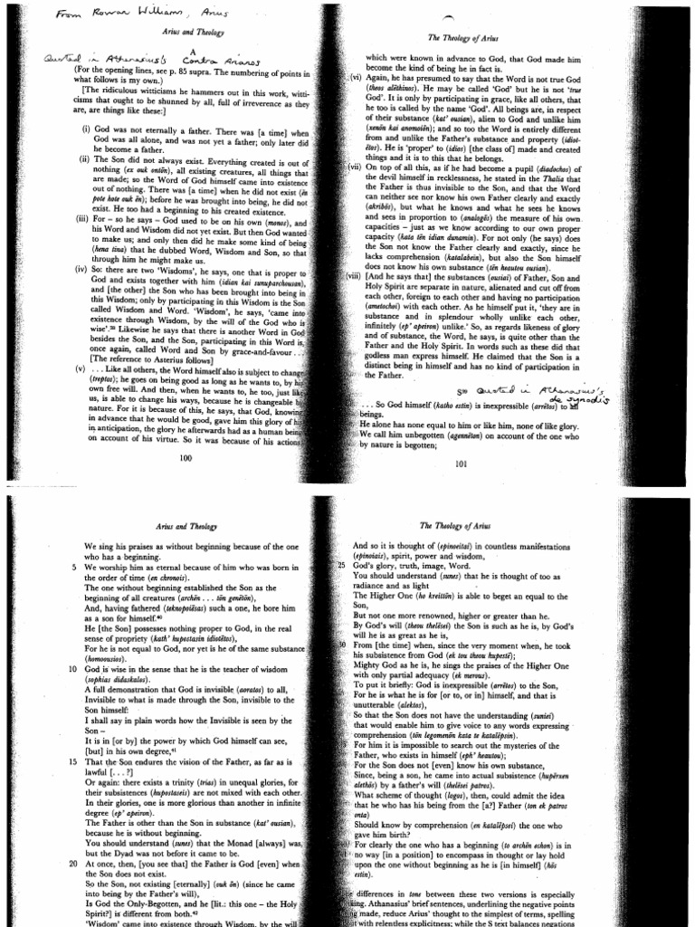 Arius and Williams | PDF