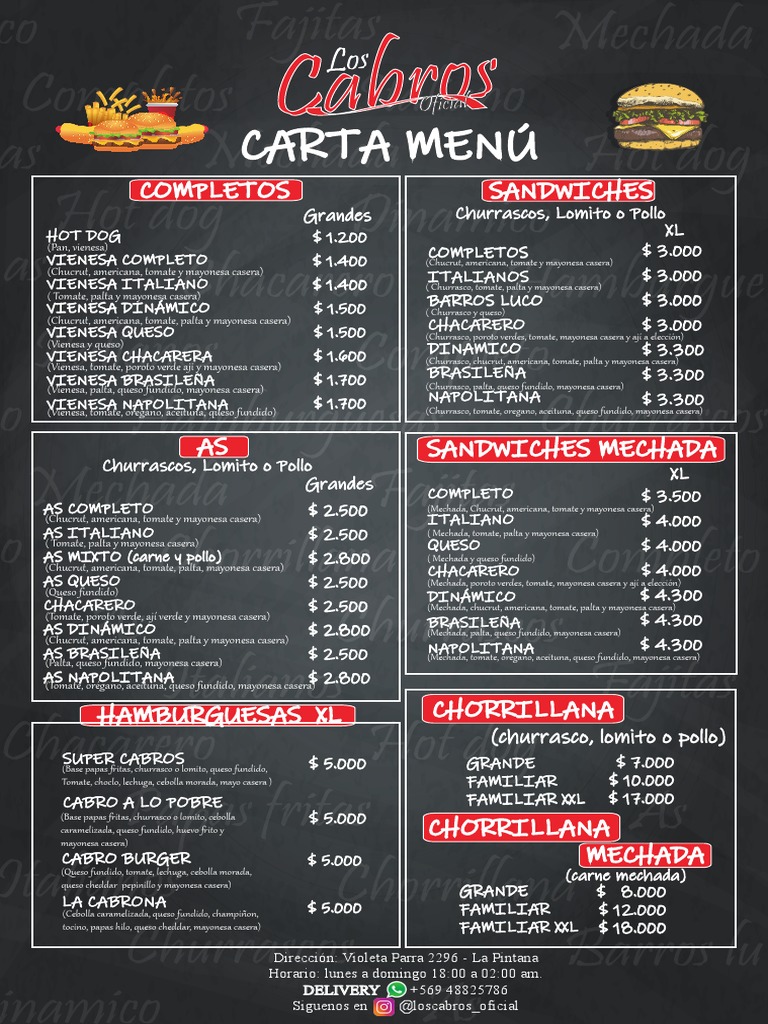 Carta de Precio Nueva para Imprimir | Descargar gratis PDF | Alimentos | Comida y bebida