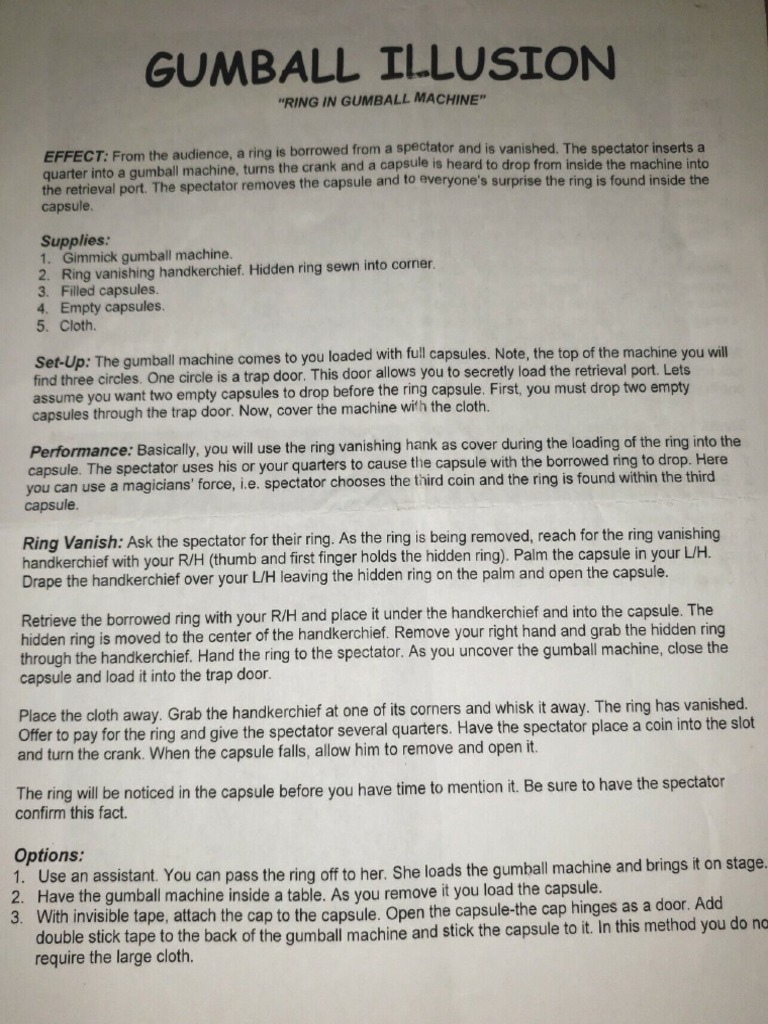 Gumball Illusion 1 | PDF