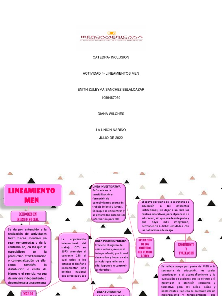 ACTIVIDAD 4- LINEAMIENTOS MEN | PDF | Trabajo infantil