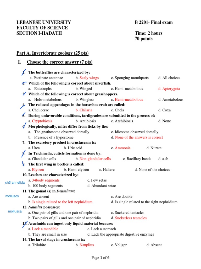 Zoology Exam PDF | PDF | Reptile | Sharks