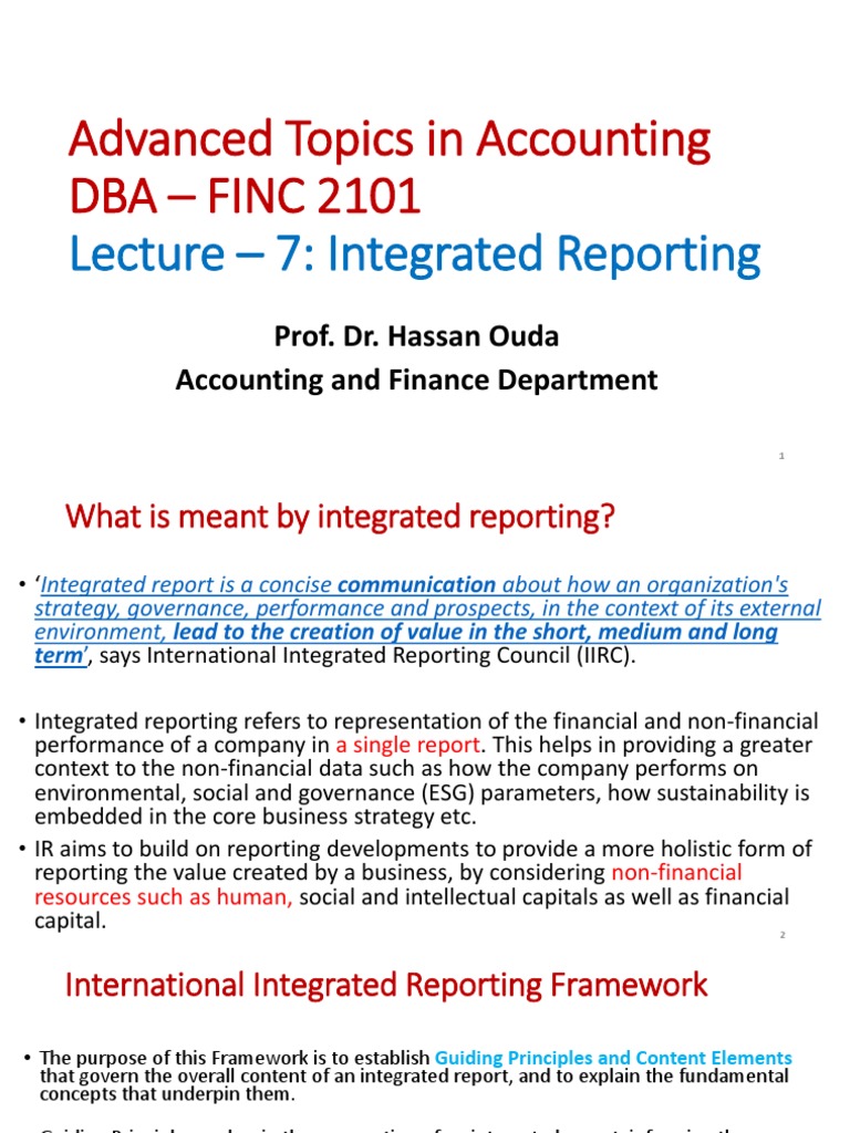 7 Integrated Reporting Pdf Download Free Pdf Strategic Management