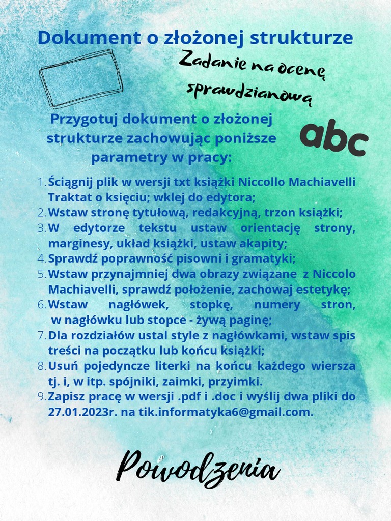 Dokument o Złożonej Strukturze | PDF