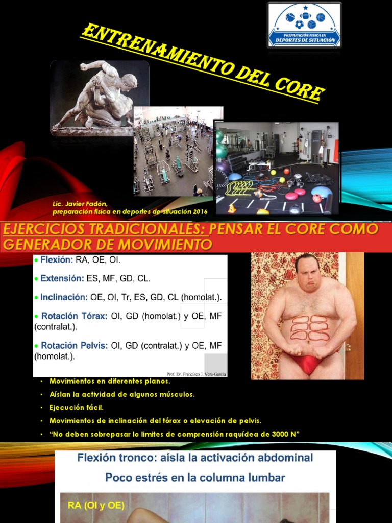 Ejercicios para Fortalecer el Core | PDF | La columna vertebral ...