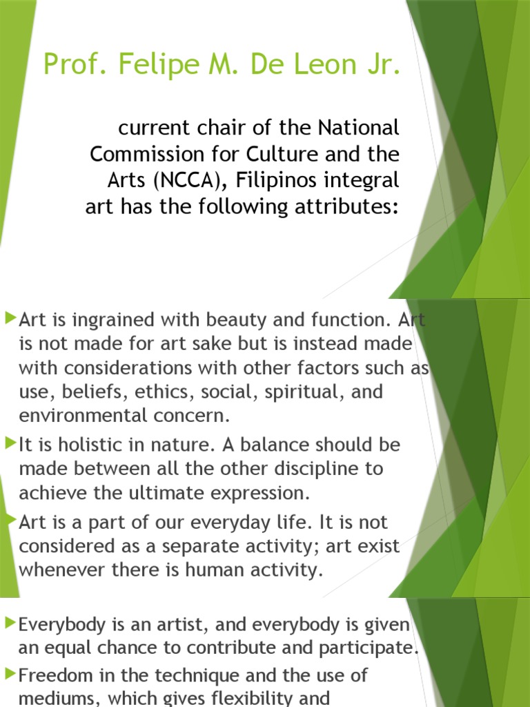 Prof. Felipe M. de Leon JR | PDF