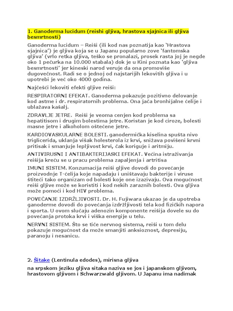 Lekovite Gljive | PDF