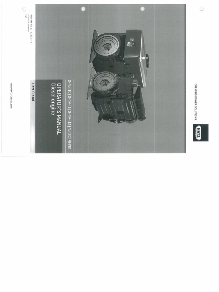Operator Manual Diesel Engine | PDF