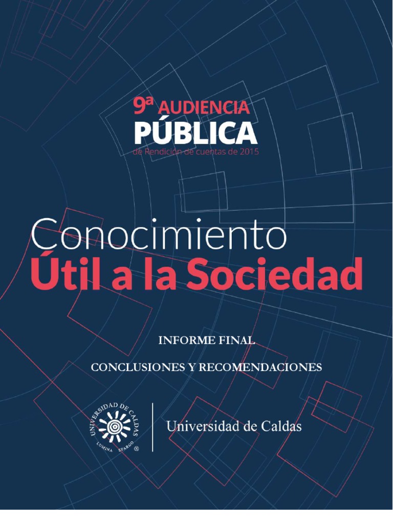 Informe Final Conclusiones y Recomendaciones Tabla Actualizada | PDF ...