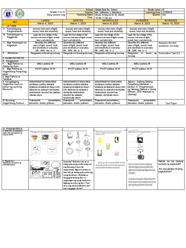 Dll-Science-Q3-Week 4 | PDF