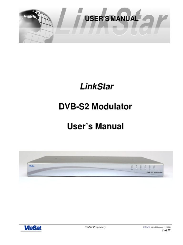 001 LinkStar DVBS2 Modulator | PDF | Command Line Interface | Computer File