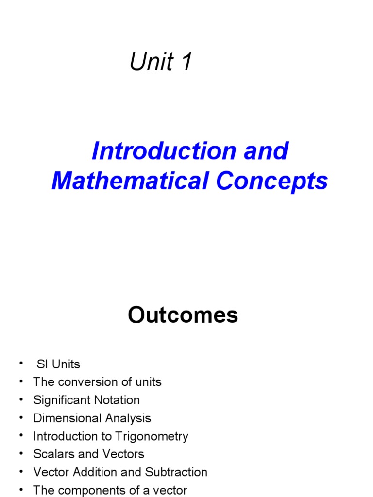 UNIT 1 PP UNIT 1 Math Intro | PDF | Euclidean Vector | Triangle