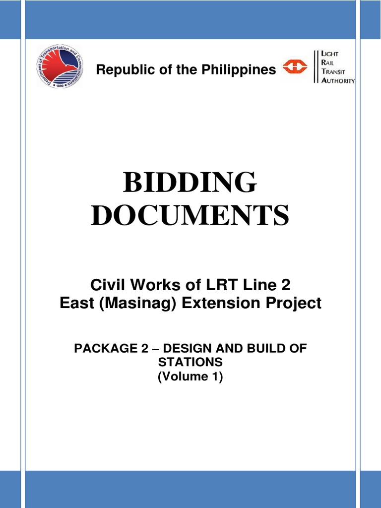 VOL 1-Bidding Documents PDF | PDF | Joint Venture | Procurement