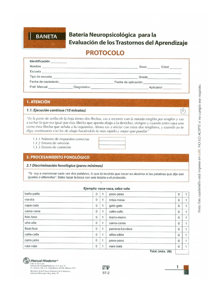 BANETA - Protocolo | PDF