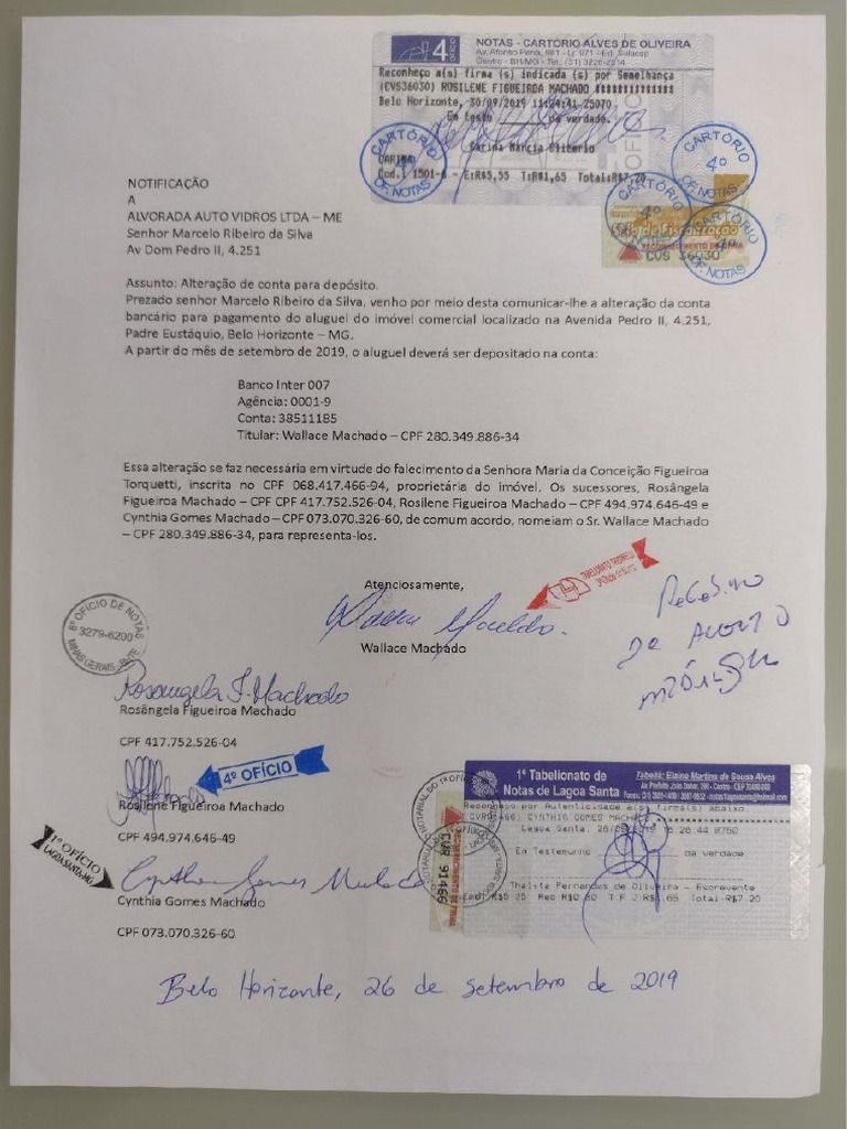 Notificação Inquilino Pág 1 PDF | PDF Notificação Inquilino Pág 1 PDF | PDF