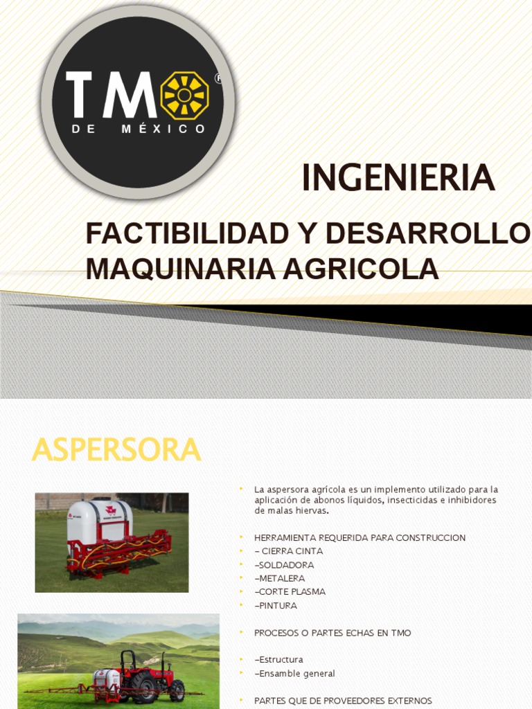Presentacion Implementos Agricolas | PDF | Agricultura