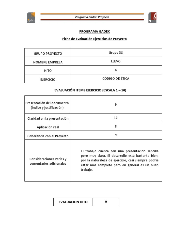 Evaluación Hito 4 Grupo 38 PDF | PDF