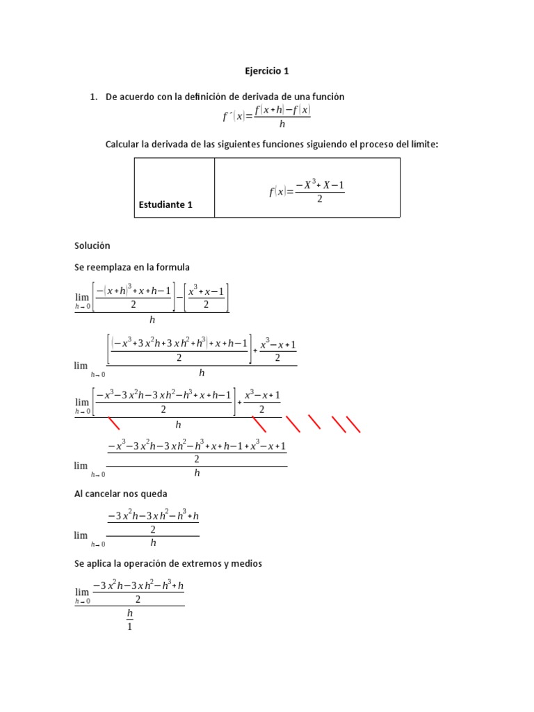 Derivadas: Ejercicios y Soluciones | PDF | Matemáticas | Análisis matemático