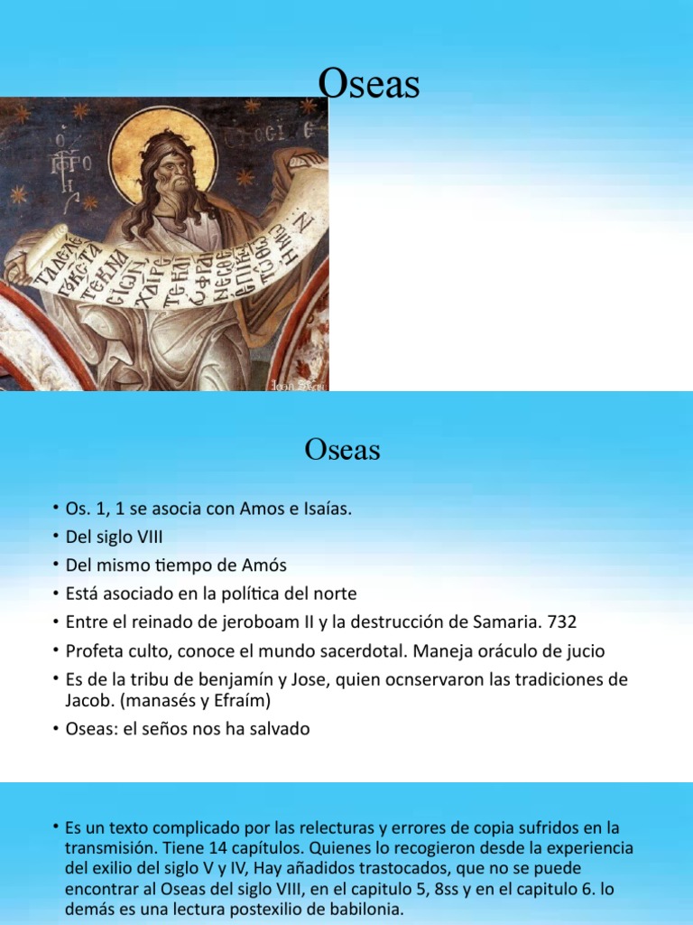 Oseas | PDF | Amor | Isaias