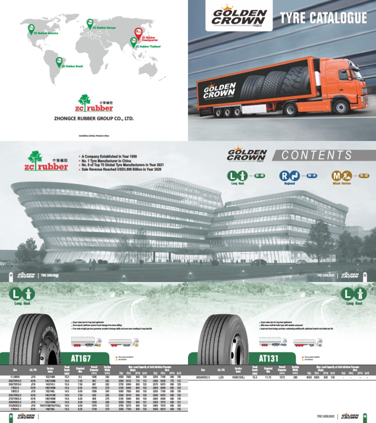 Golden Crown Tyre Catalogue 2022 | PDF | Tire | Vehicle Parts