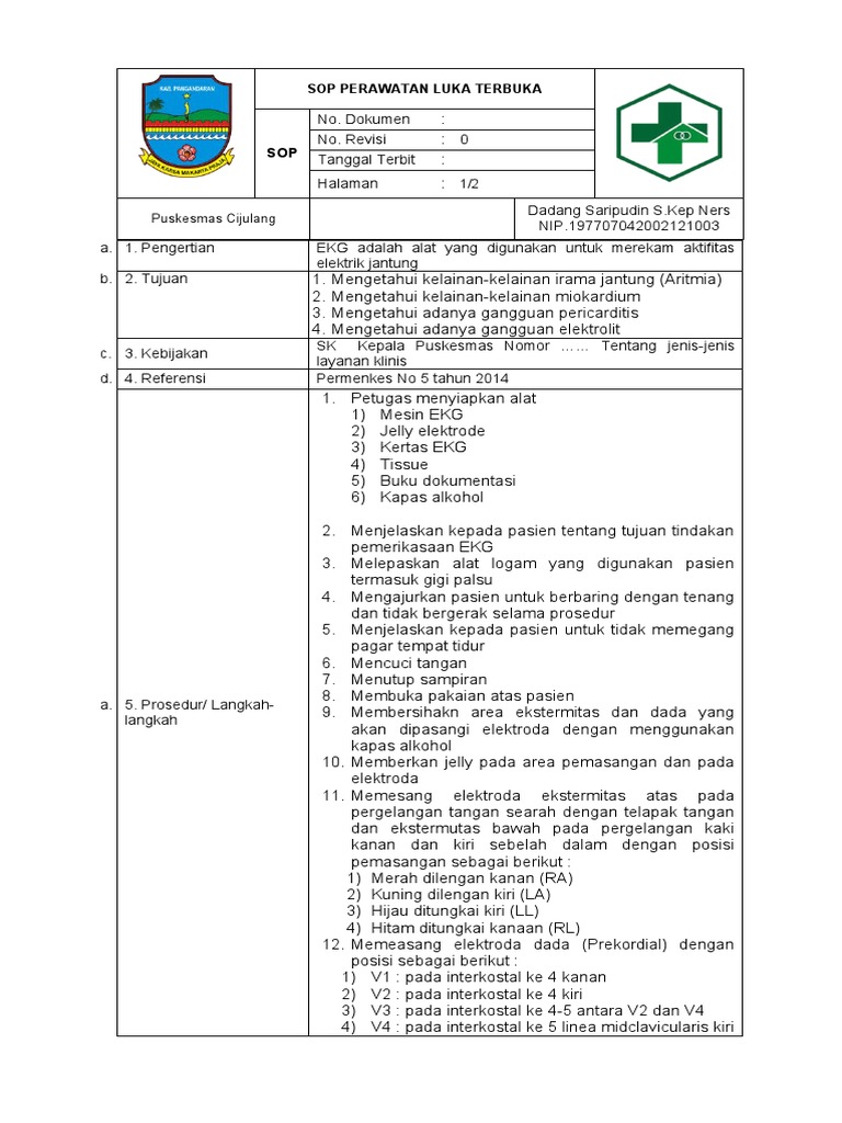 SOP EKG | PDF