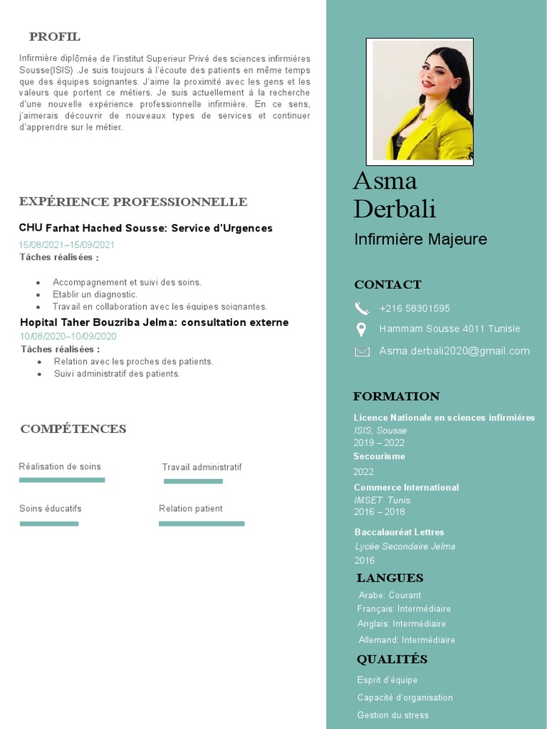 CV - Asma 4 | PDF | Allaitement | Soins de santé