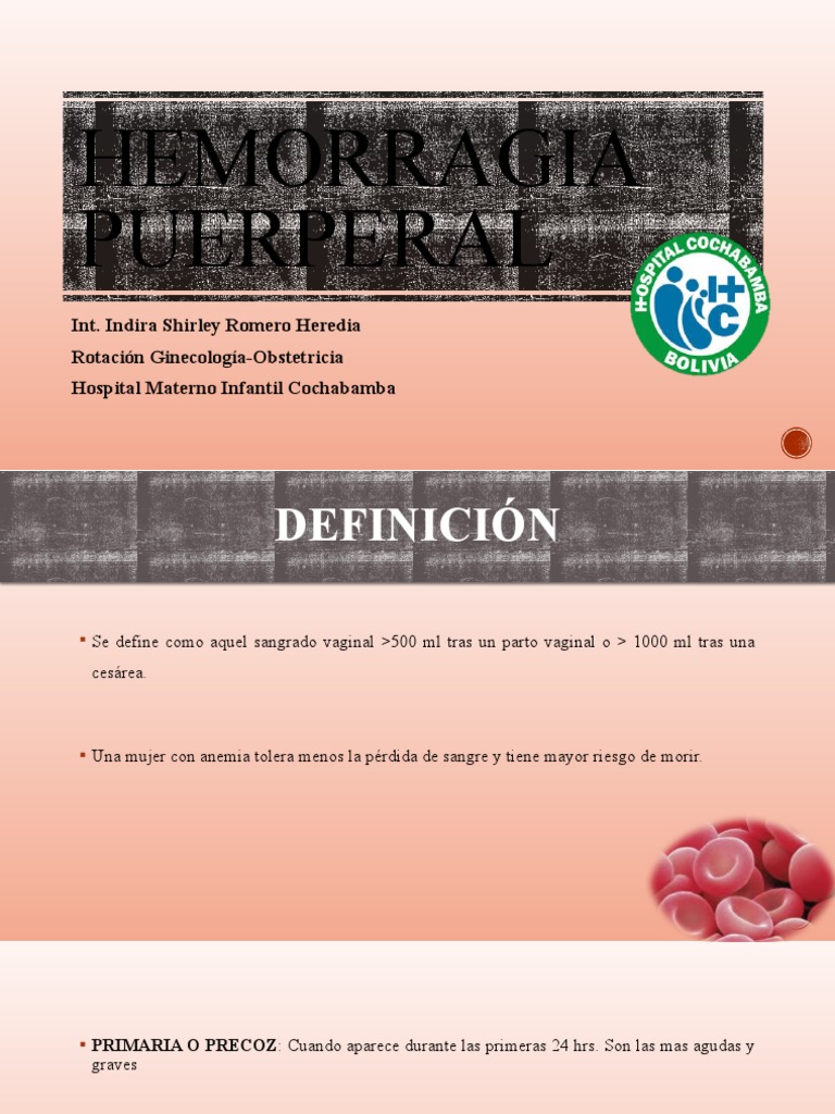 Hemorragia Puerperal | PDF | Parto | Anatomía
