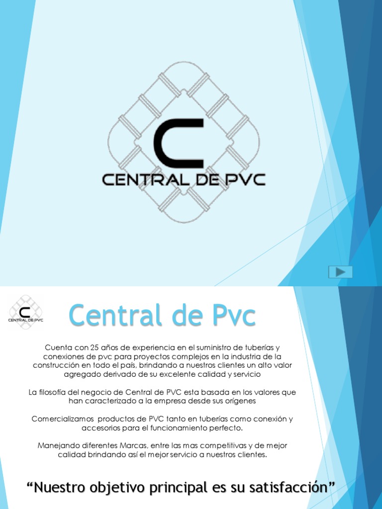 Central de PVC Sa de CV 25 Años de Trayectoria PDF | Descargar gratis PDF | Tubería (transporte ...