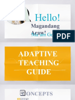 Adaptive Teaching Guide Template | PDF