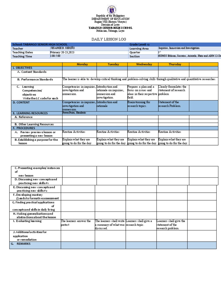 DLL 3is Week 1 | PDF | Critical Thinking | Cognition