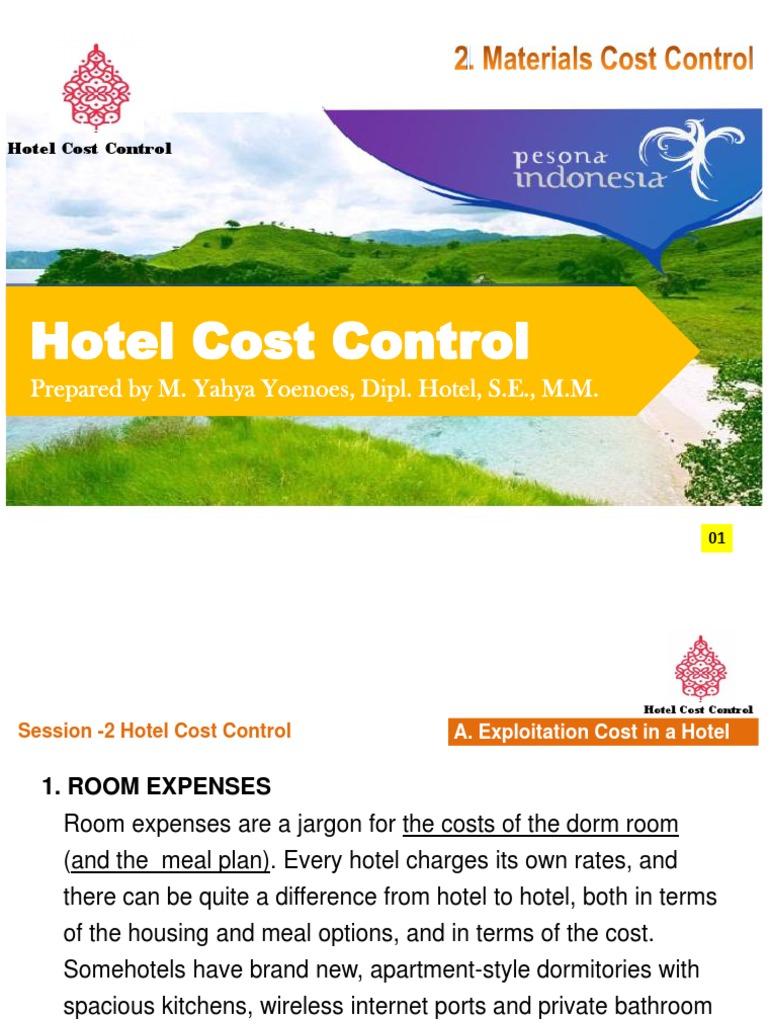 Hotel Cost Management Guide | PDF | Cost Accounting | Expense
